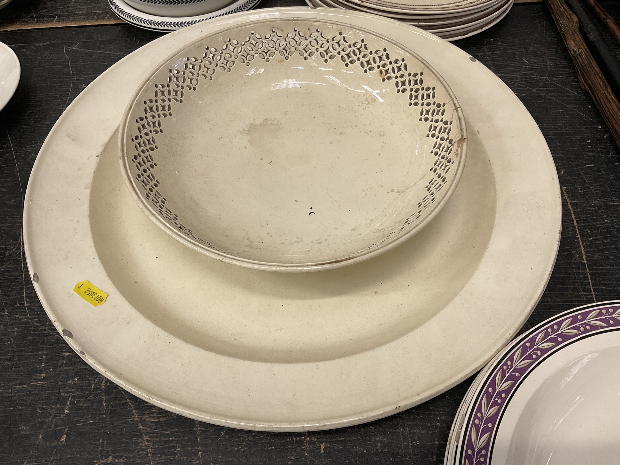 Lot 157 - Group of 19th century creamware and other