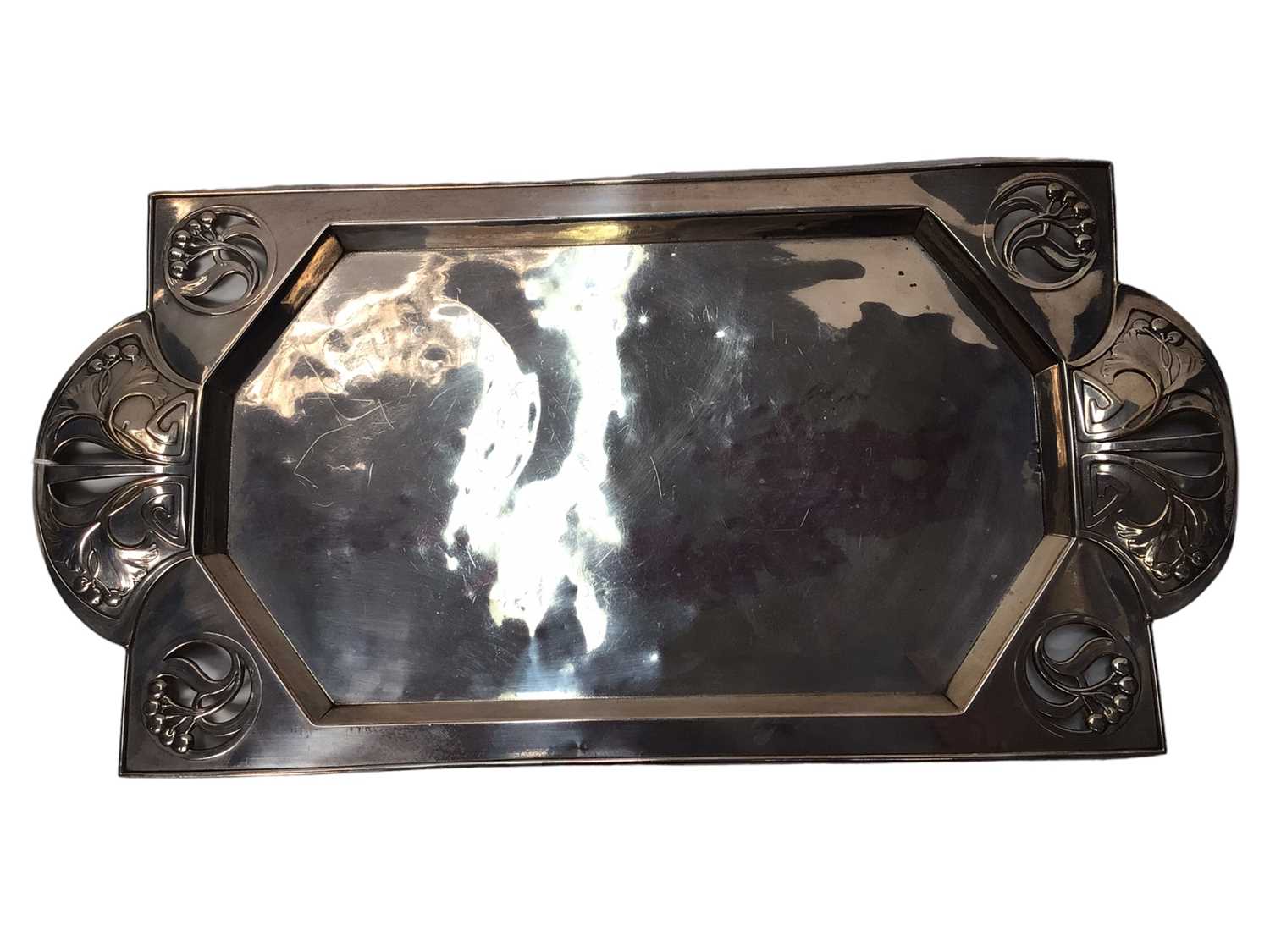 Lot 2428 - Art Nouveau WMF rectangular tray with
