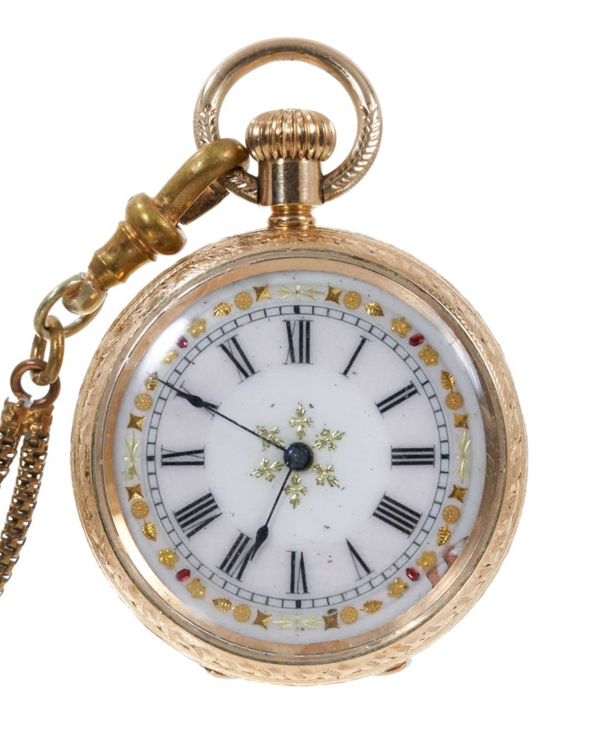 Lot 426 - 19th century fob watch