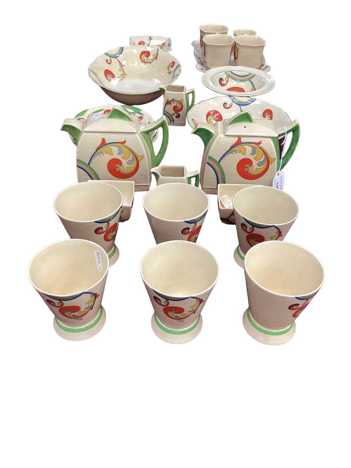 Lot 1106 - Royal Doulton Syren D.5102 teaware