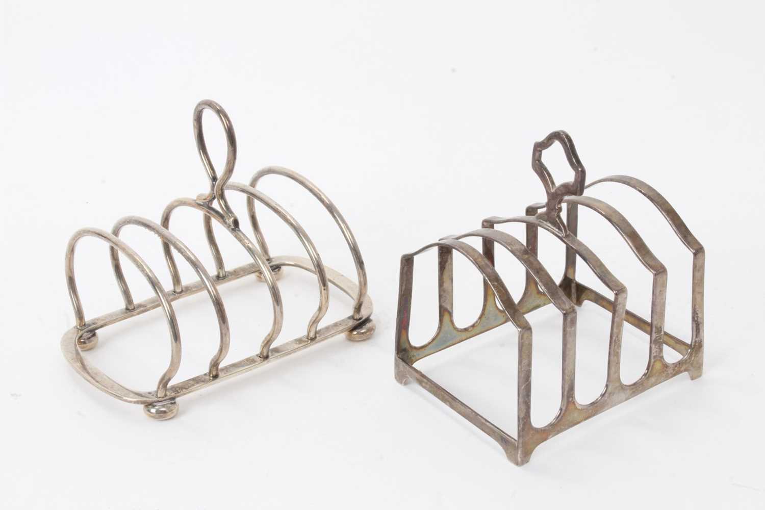 Lot 158 - Late Victorian silver four division wire