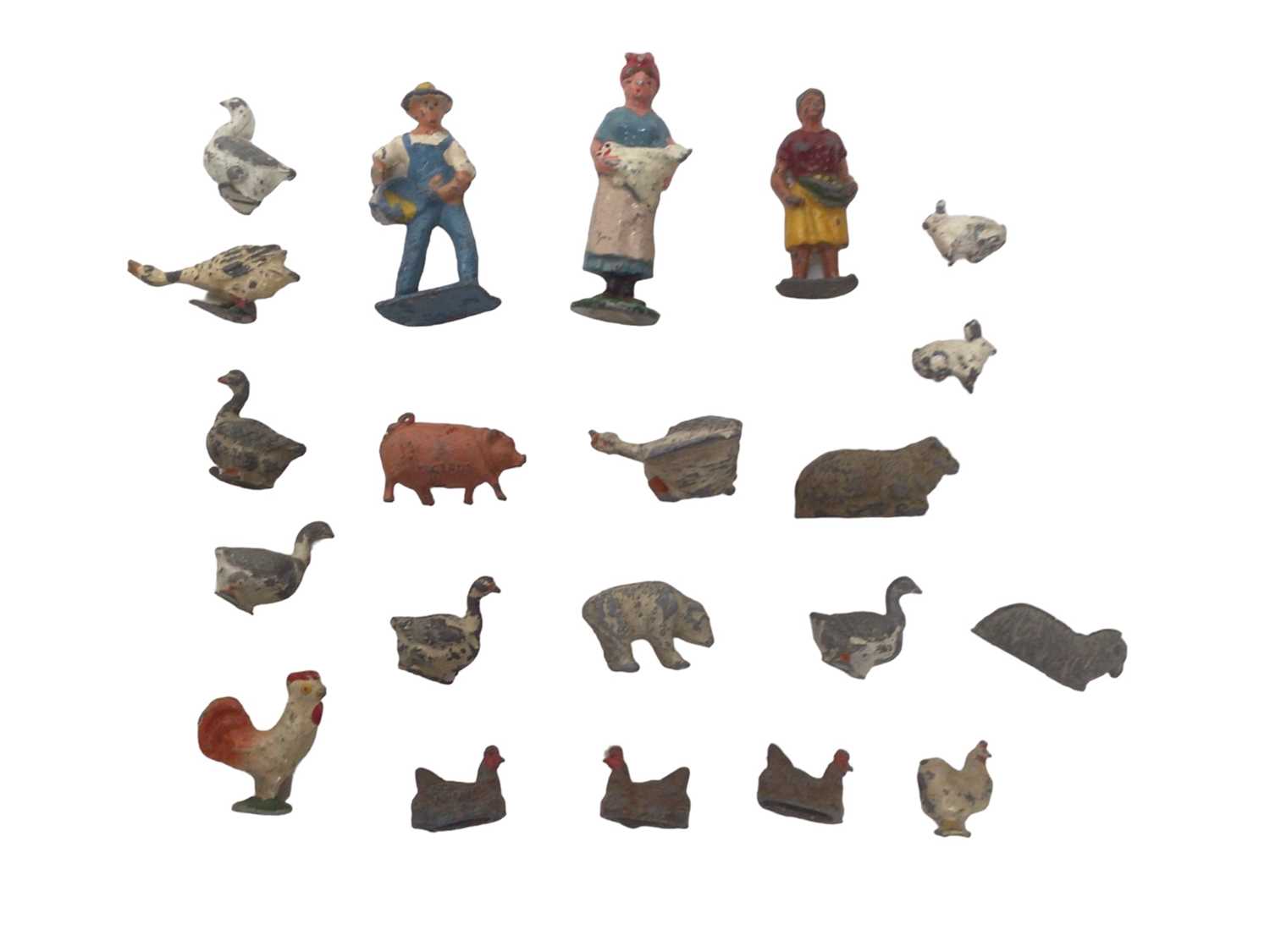 Lot 1831 - Selection of lead farm animals and farm