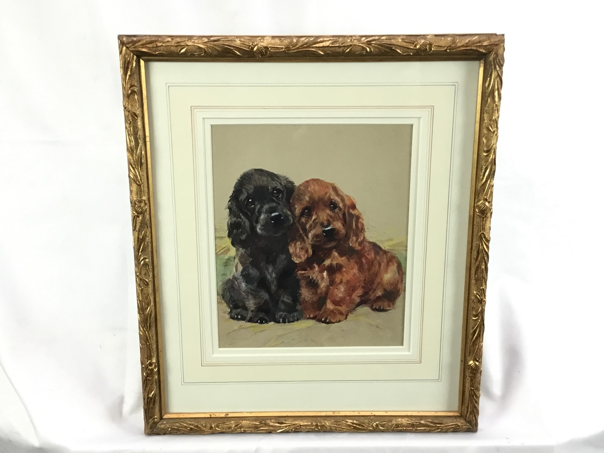 Lot 30 - Mabel Gear (1898-1987) watercolour, cocker