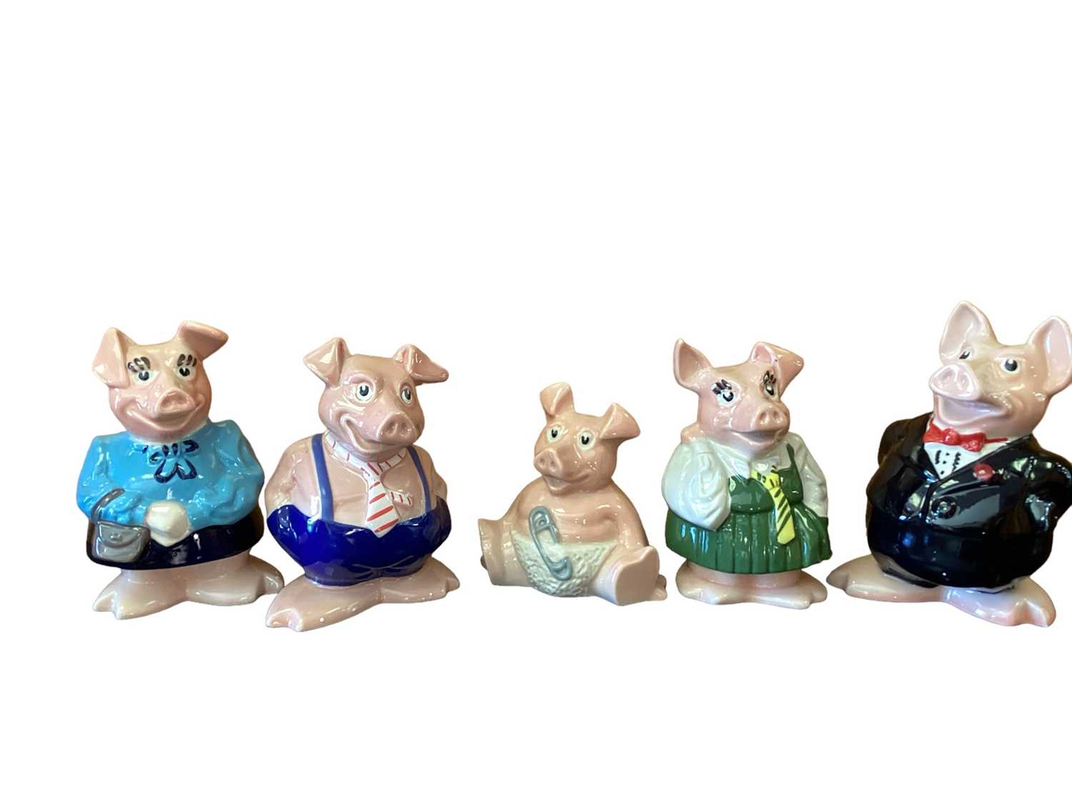 Lot 1202 - Two sets of Wade NatWest pigs/piggybanks