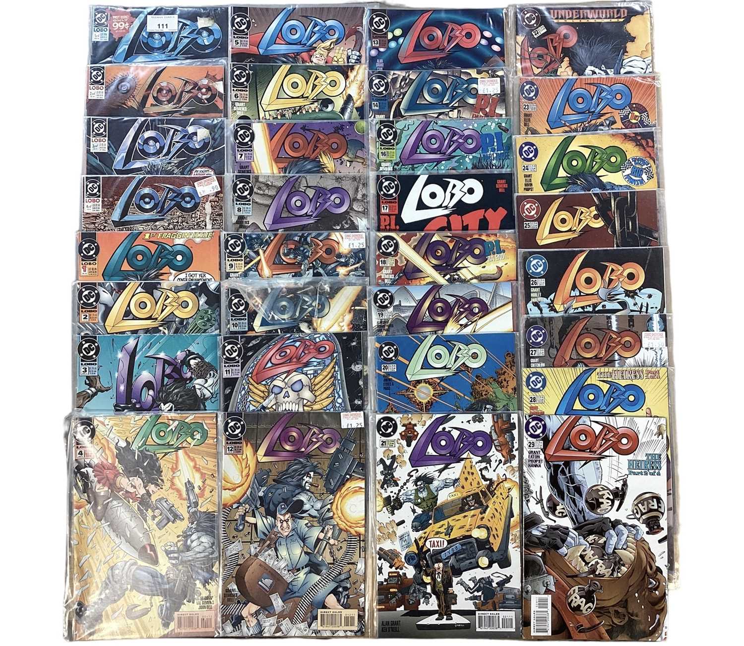 Lot 111 - DC Comics (1990) Lobo 1-4, (1993-96) Lobo