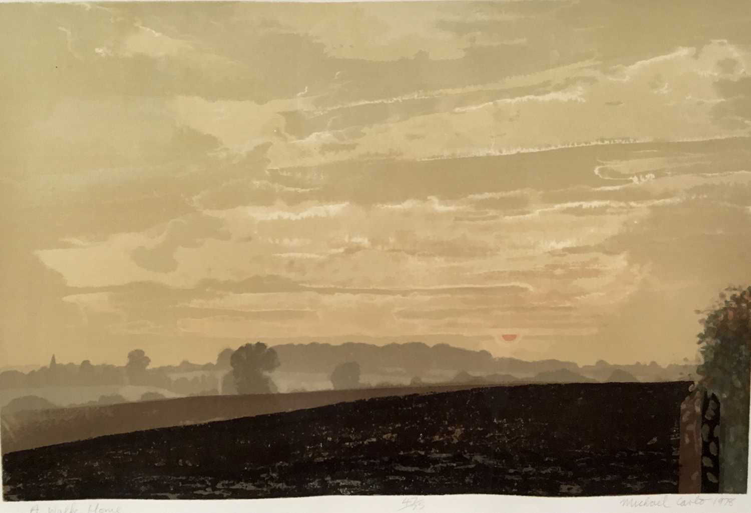 Lot 271 - Michael Carlo signed lithograph ‘A Walk