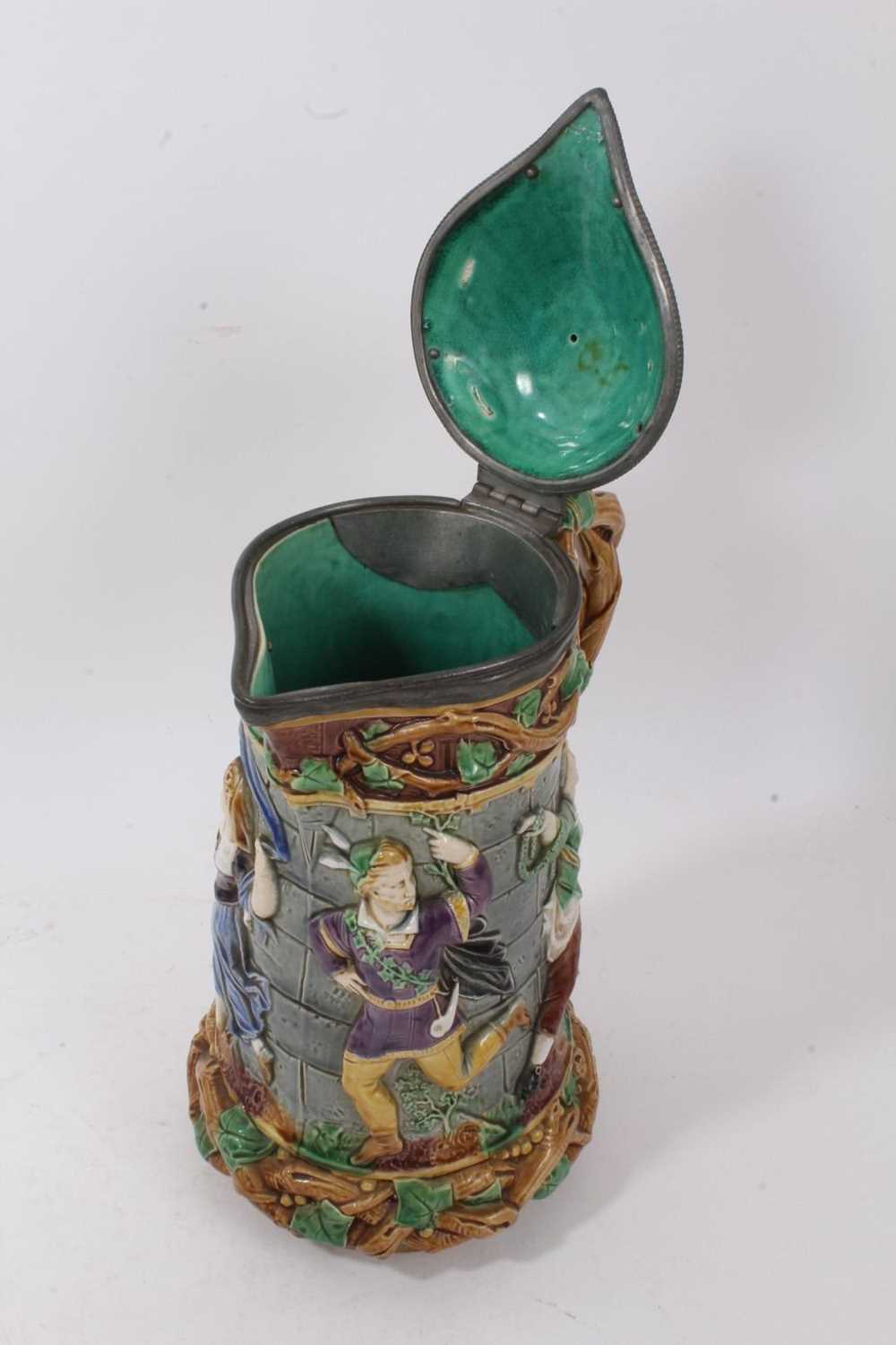 Lot 7 - Minton majolica 'Tower' jug