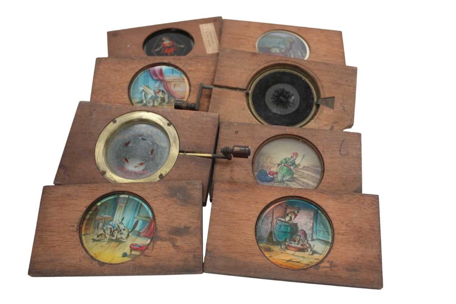 Lot 2548 - Group of magic lantern slides, including