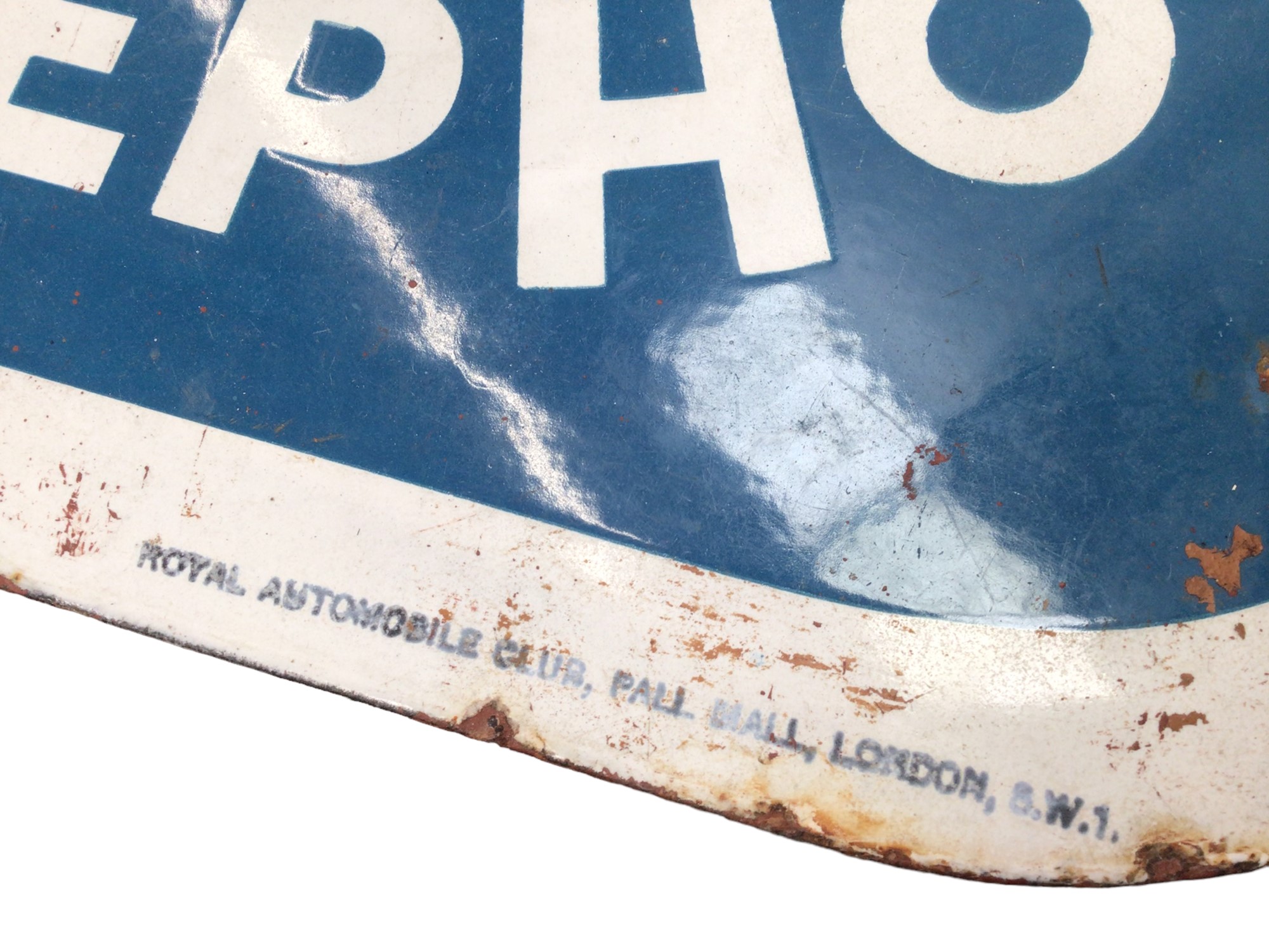 Lot 2012 - Vintage RAC Telephone Box enamel sign