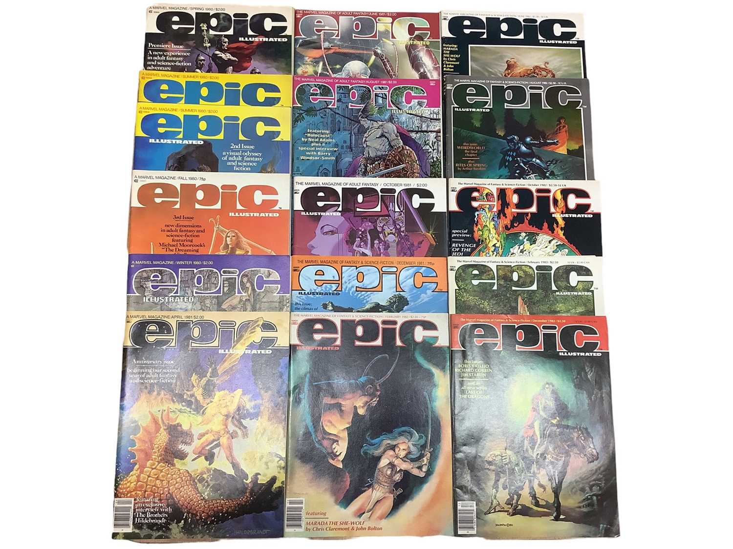 Lot 212 - (1980-83) A Marvel Magazine Epic Illustrated