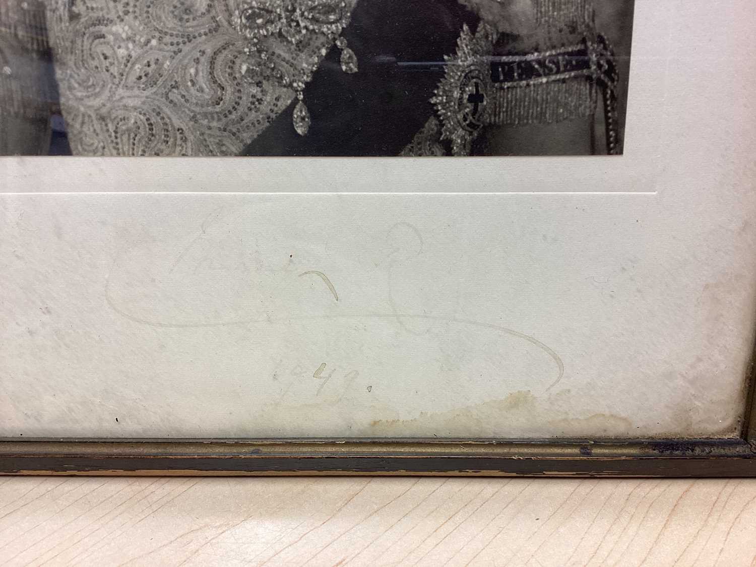 Lot 87 - H.M. Queen Mary 1947 signed presentation