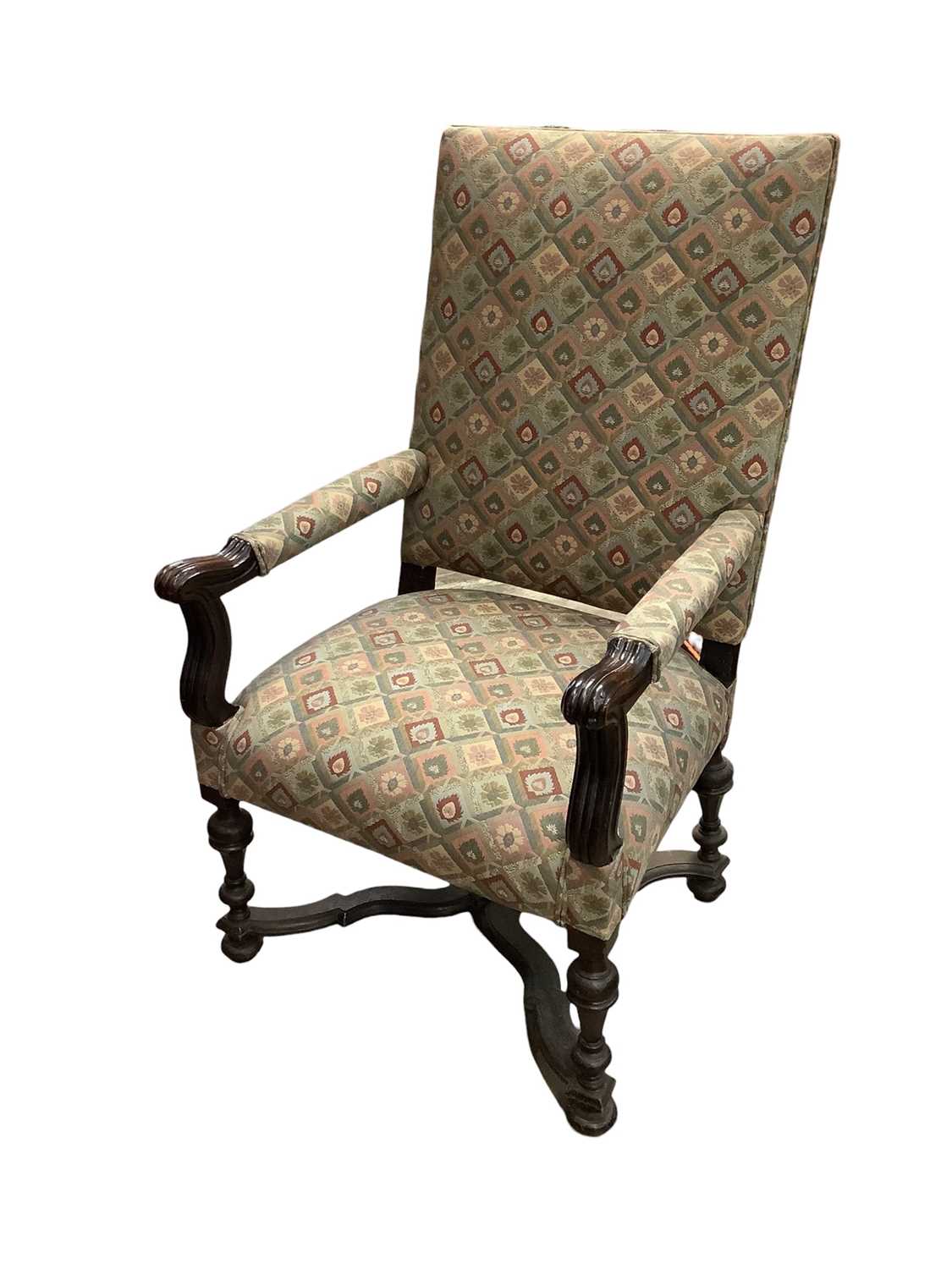 Lot 1149 - 19th century walnut Carolean style open