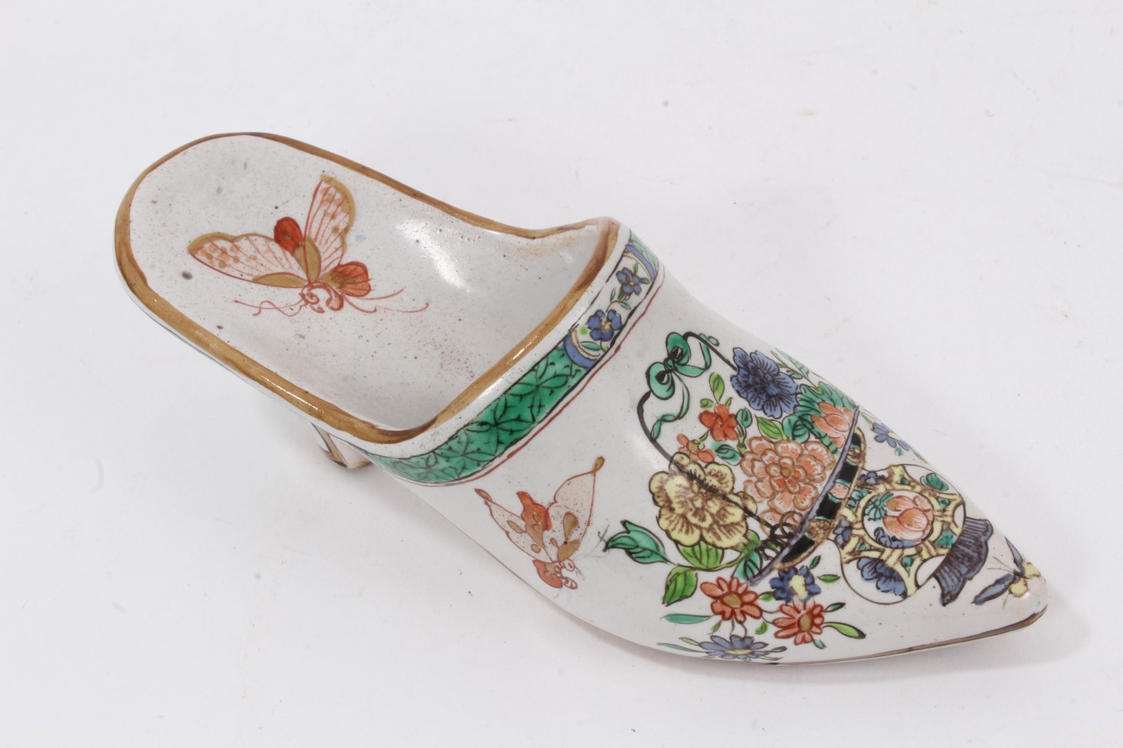 Lot 263 - 19th century delft shoe