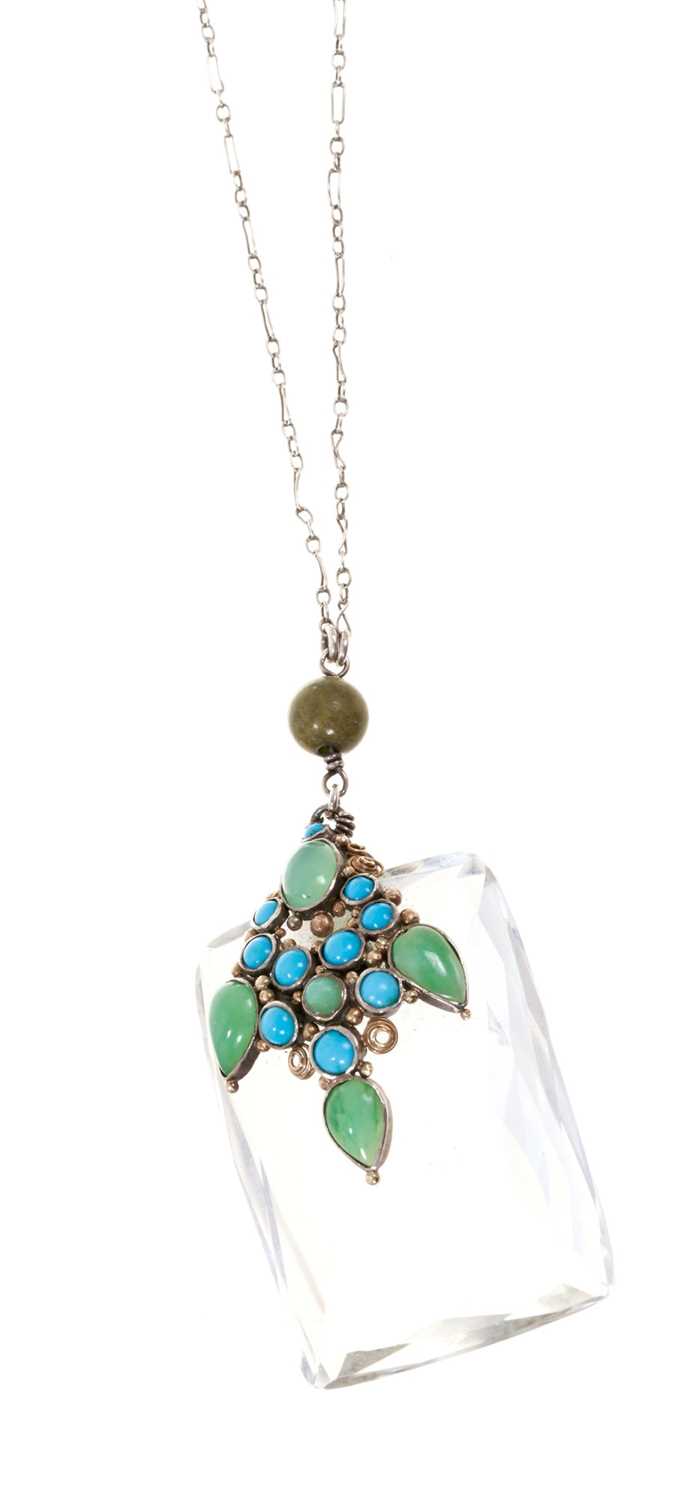 Lot 491 - Arts & Crafts pendant necklace in the manner