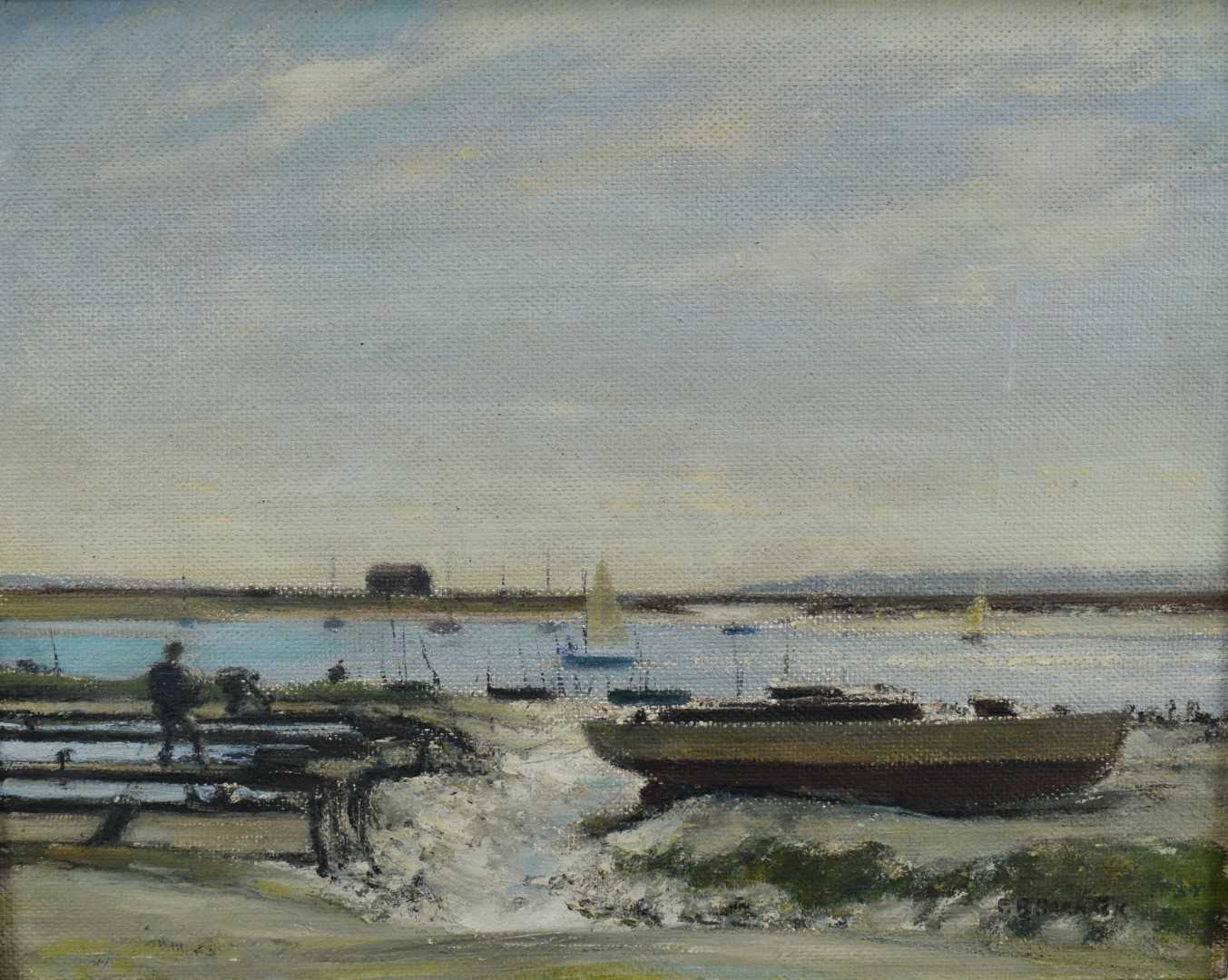 Lot 1293 - Fid Harnack (1897-1983) oil on board