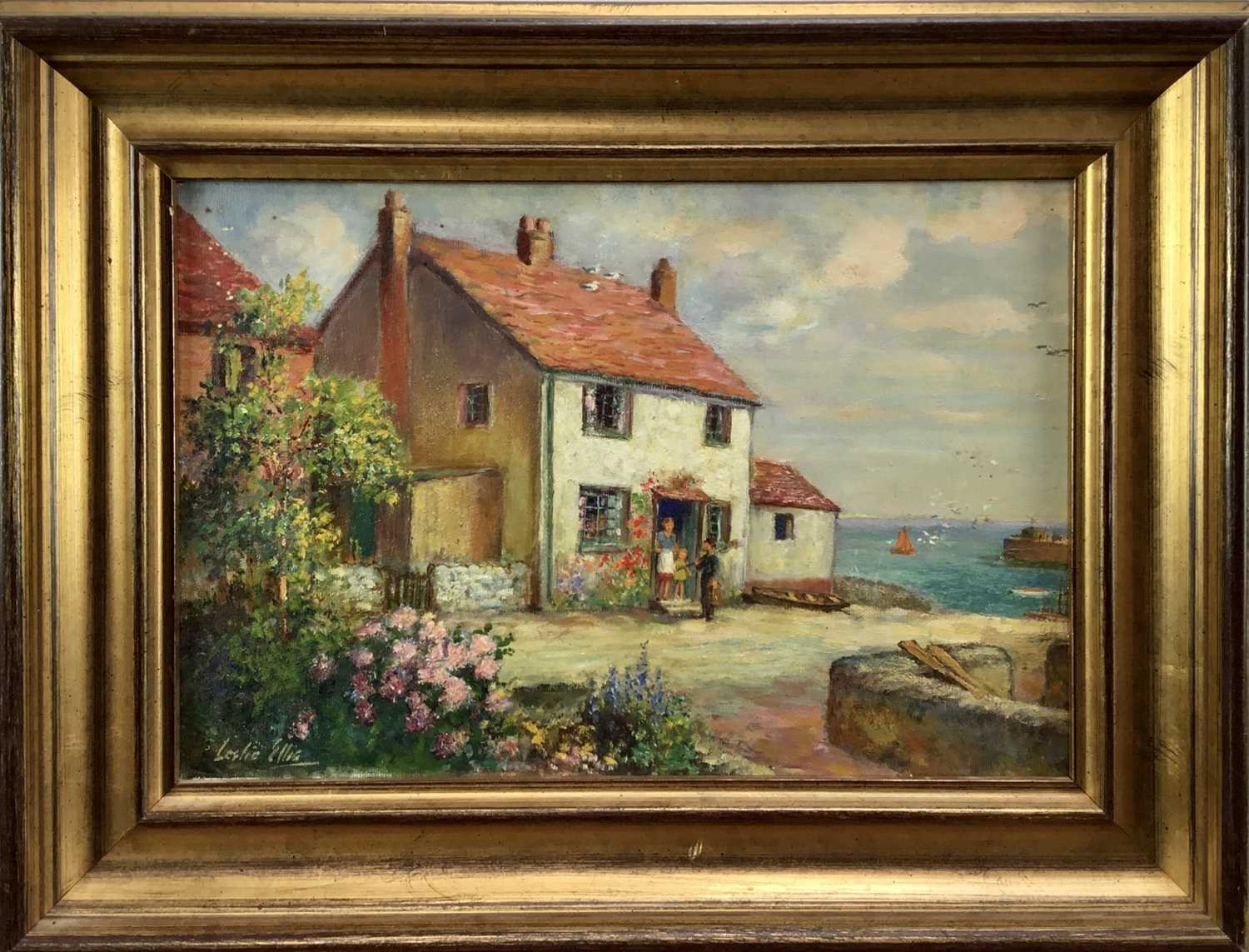 Lot 255 - Leslie Ellis, oil on board, A Coastal