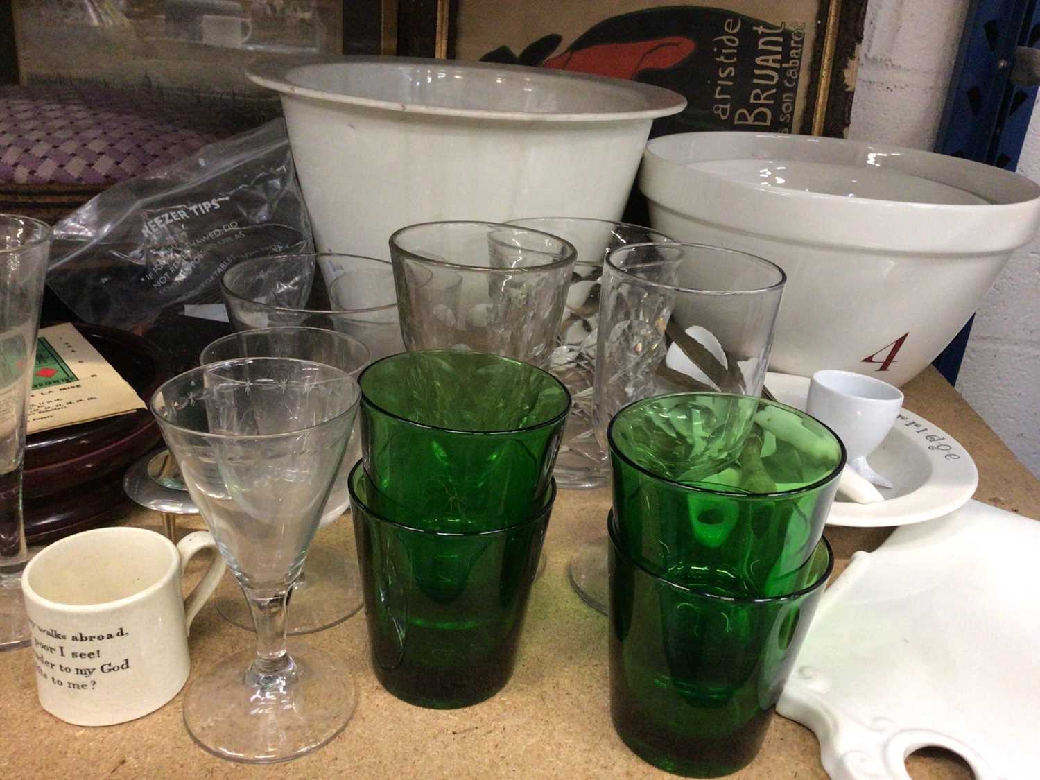 Lot 85 - Sundry items, including antique glassware,