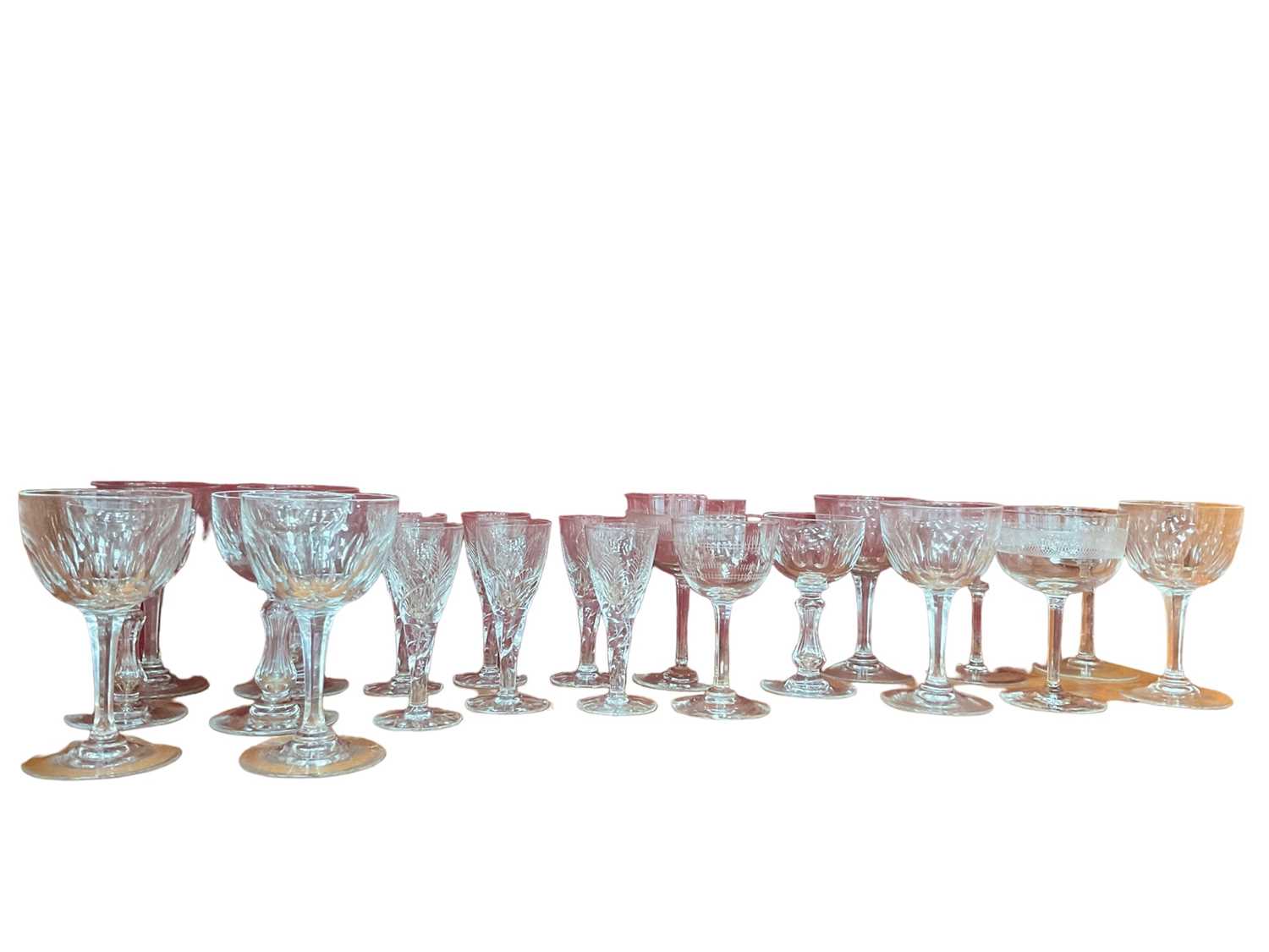 Lot 211 - Collection of cut glassware