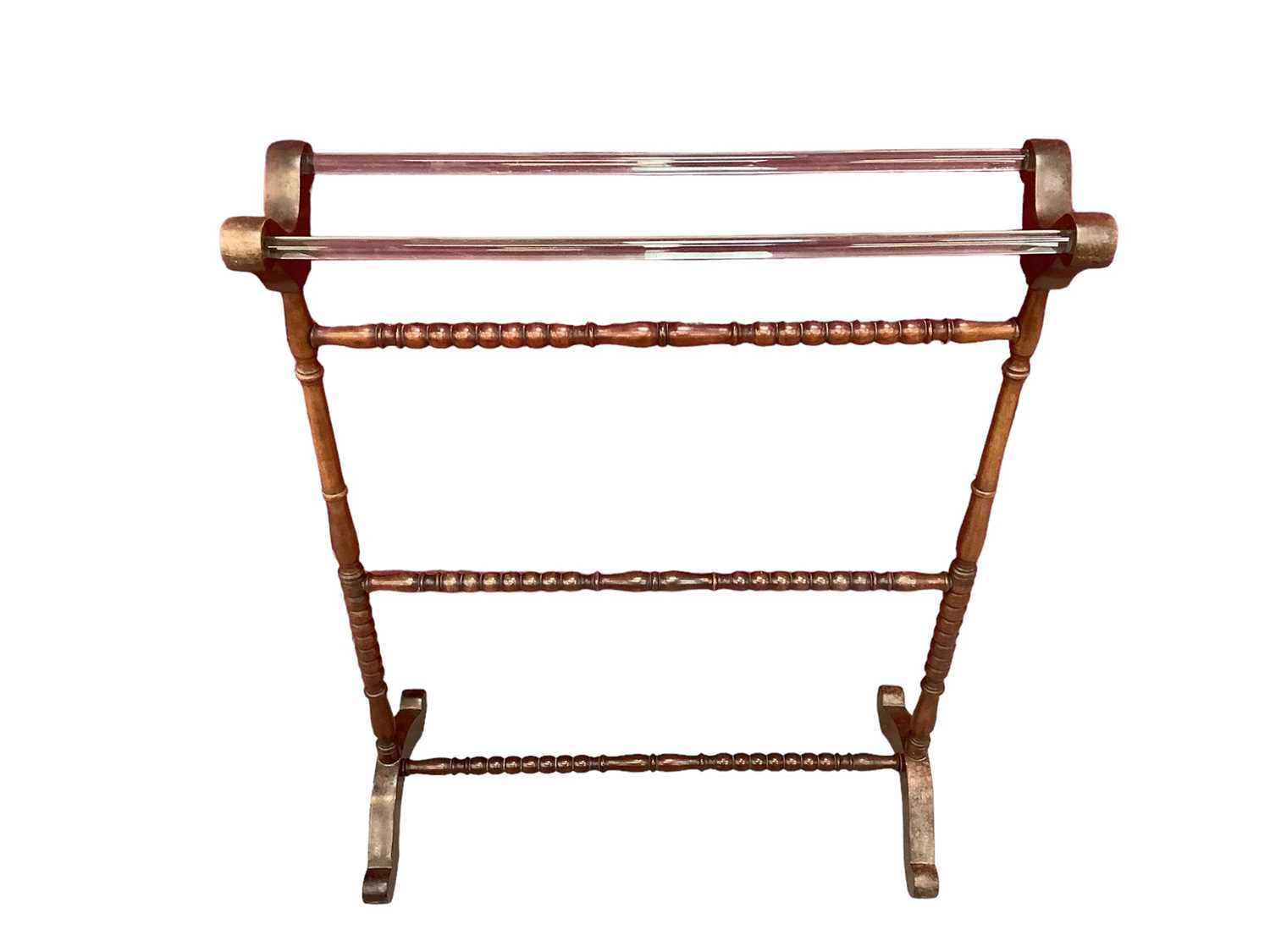Lot 1684 - Unusual 19th century mahogany towel rail