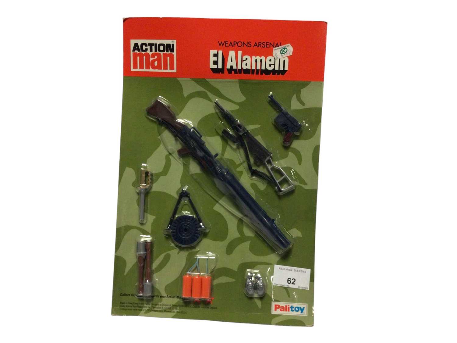 Lot 62 - Palitoy Action Man Weapons Arsenal, vacuum