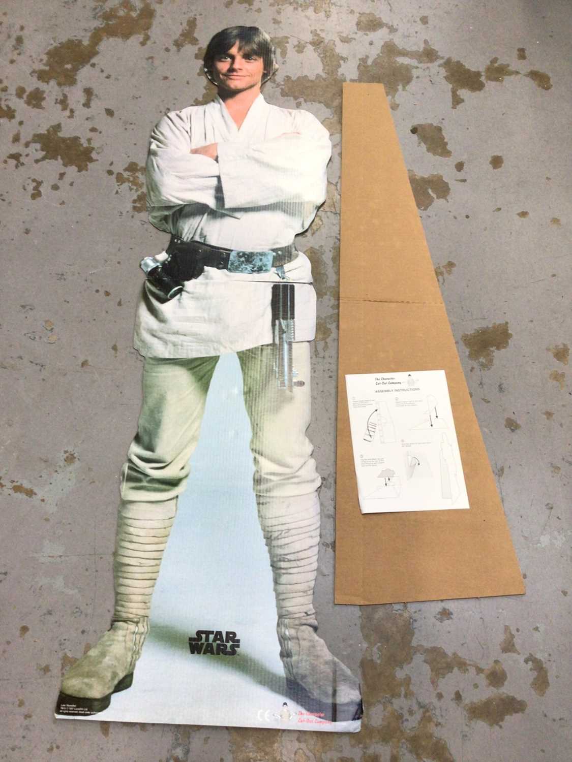 Lot 129 - Star Wars Life Size cardboard cut out Luke