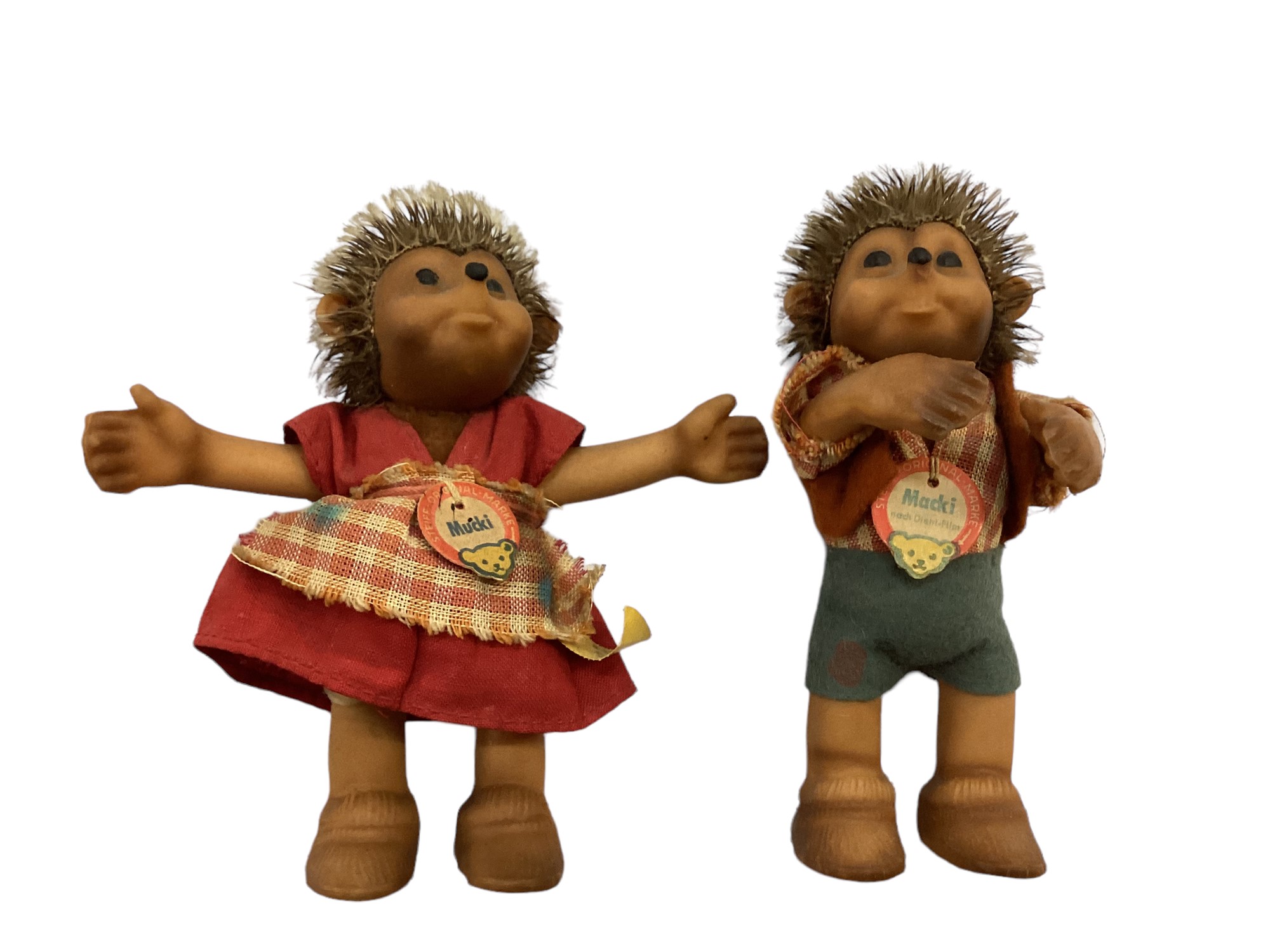 Lot 1893 - Steiff hedgehog family Micki, Mecki, Mucki,