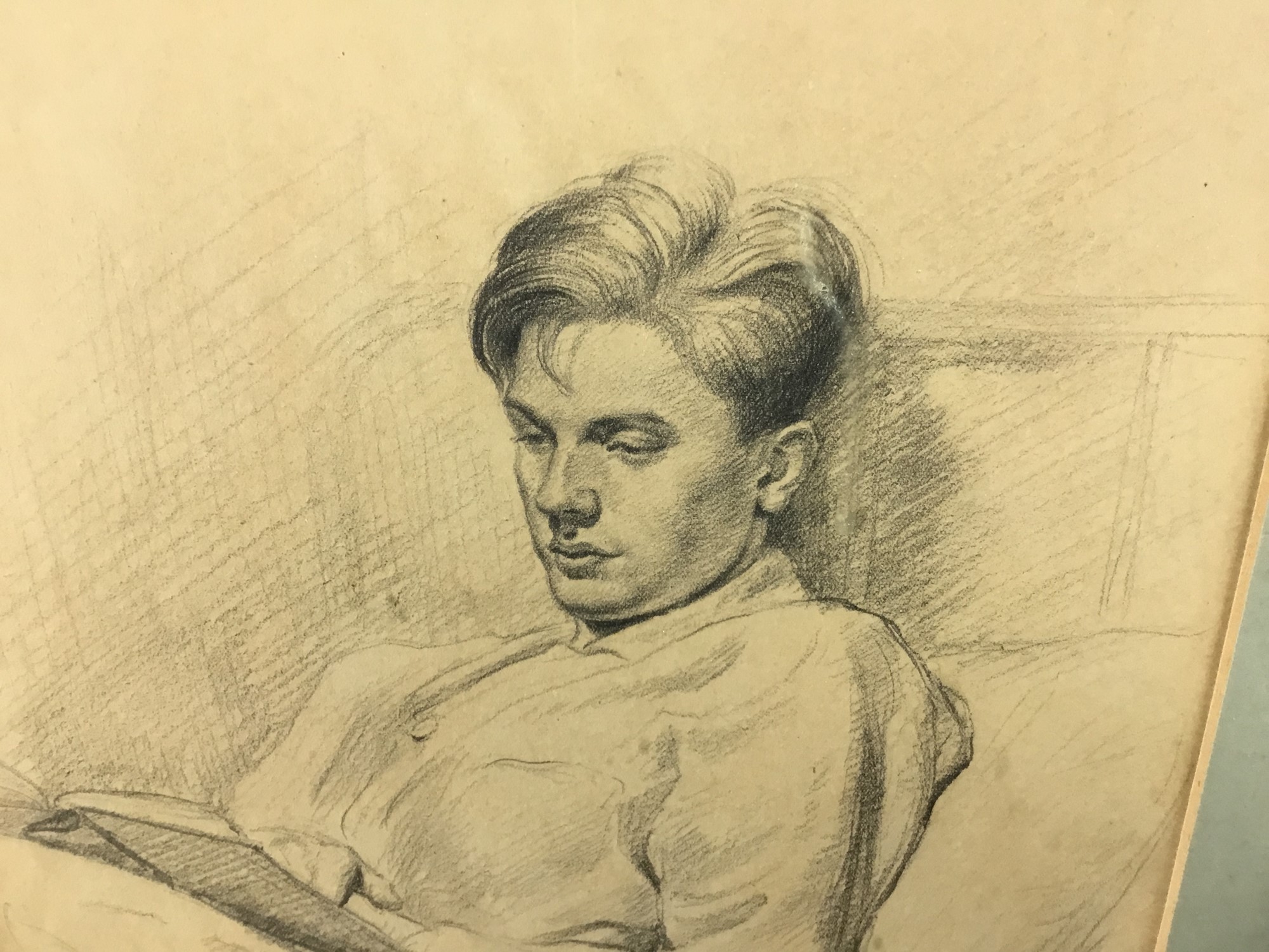 Lot 225 - Ronald Way, five pencil portraits