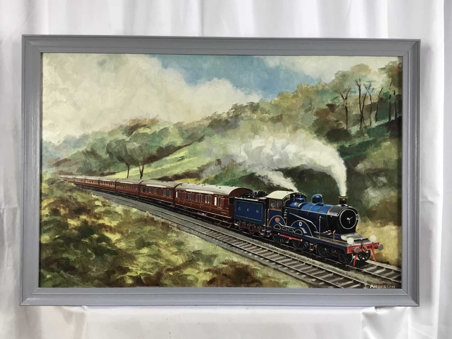 Lot 50 - John Anderson, oil painting of a Claud