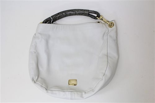 Lot 3032 - Jimmy Choo white leather Sky hobo bag with