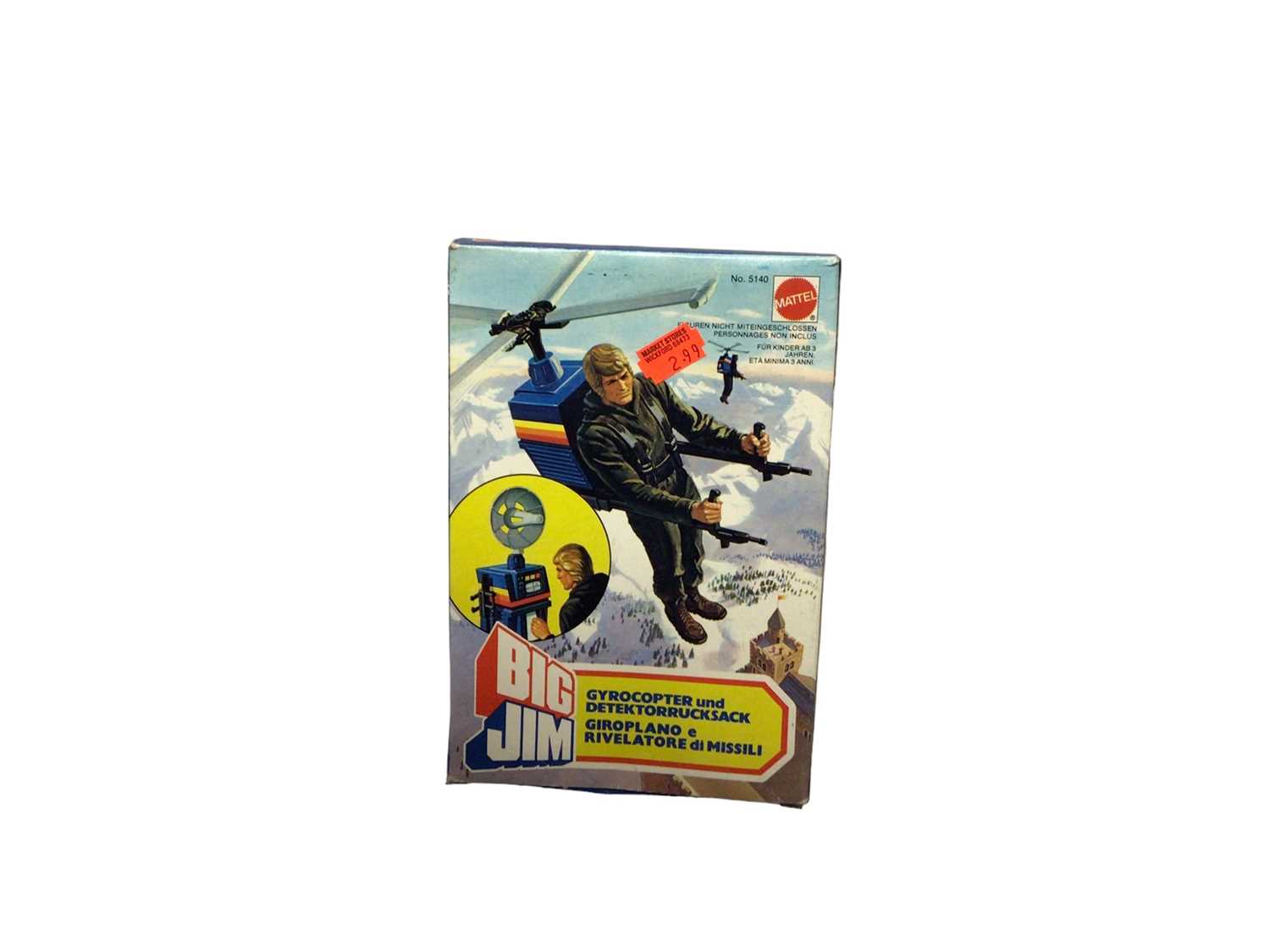 Lot 13 - Mattel Big Jim Gyrocopter & detection