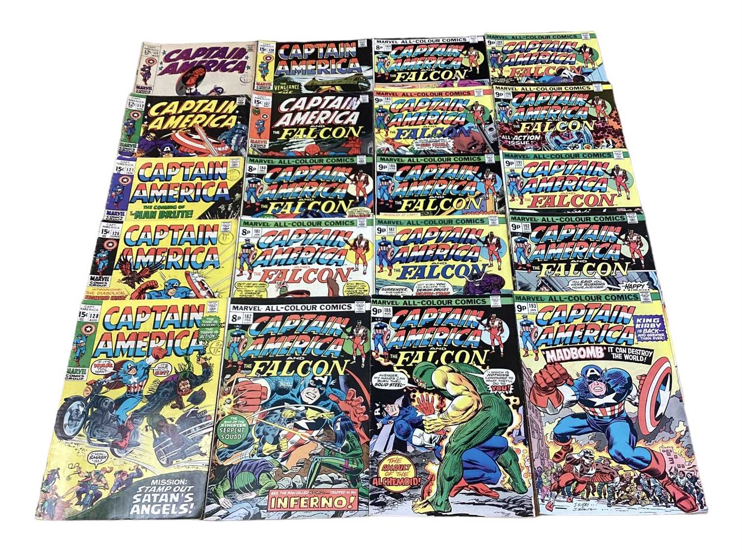 Lot 50 - Marvel Comics Captain America, mostly 1970's