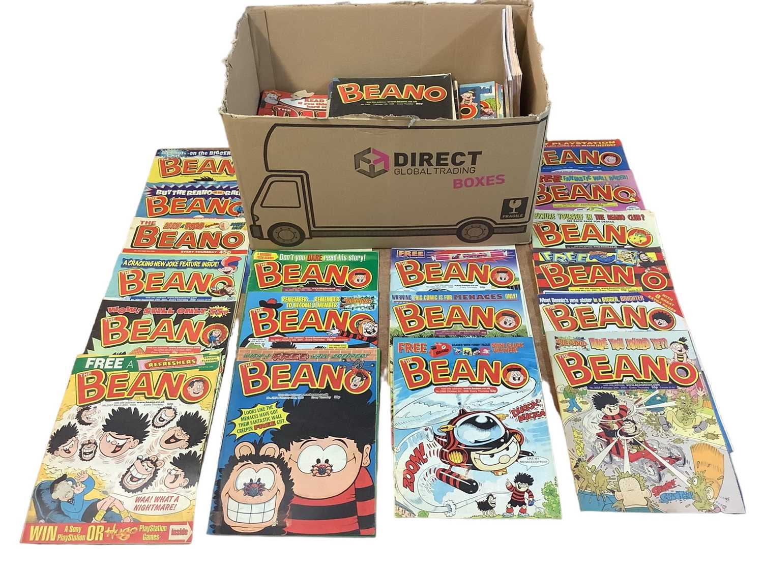 Lot 605 - Large collection of Beano magazines, 1990's