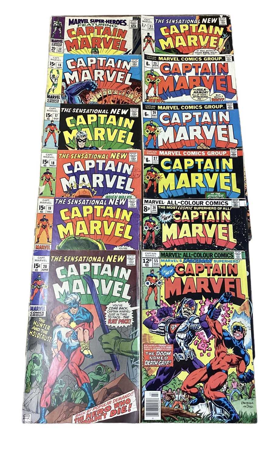 Lot 49 - Marvel Comics Captain Marvel #16-21 #25-27