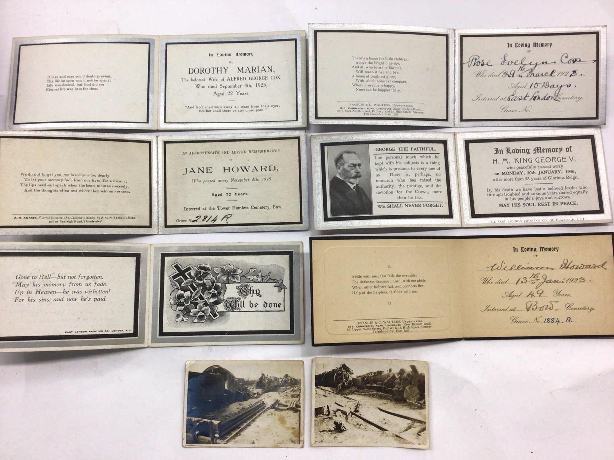 Lot 359 - Collection of 1920s/30s memorial cards