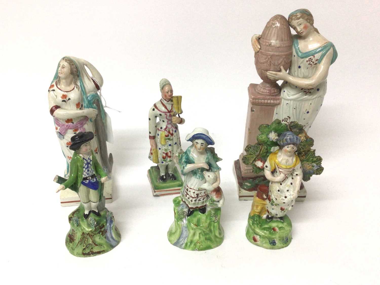 Lot 26 - Group of six early 19th century Staffordshire