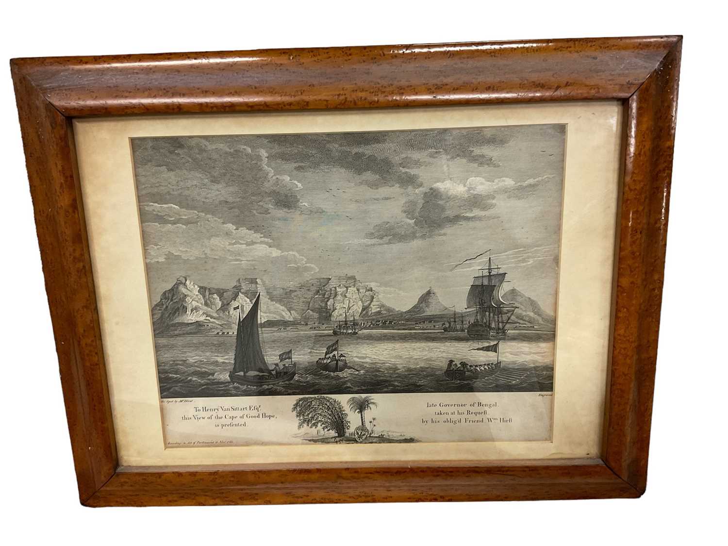 Lot 155 - 18th century engraving - View of the cape of
