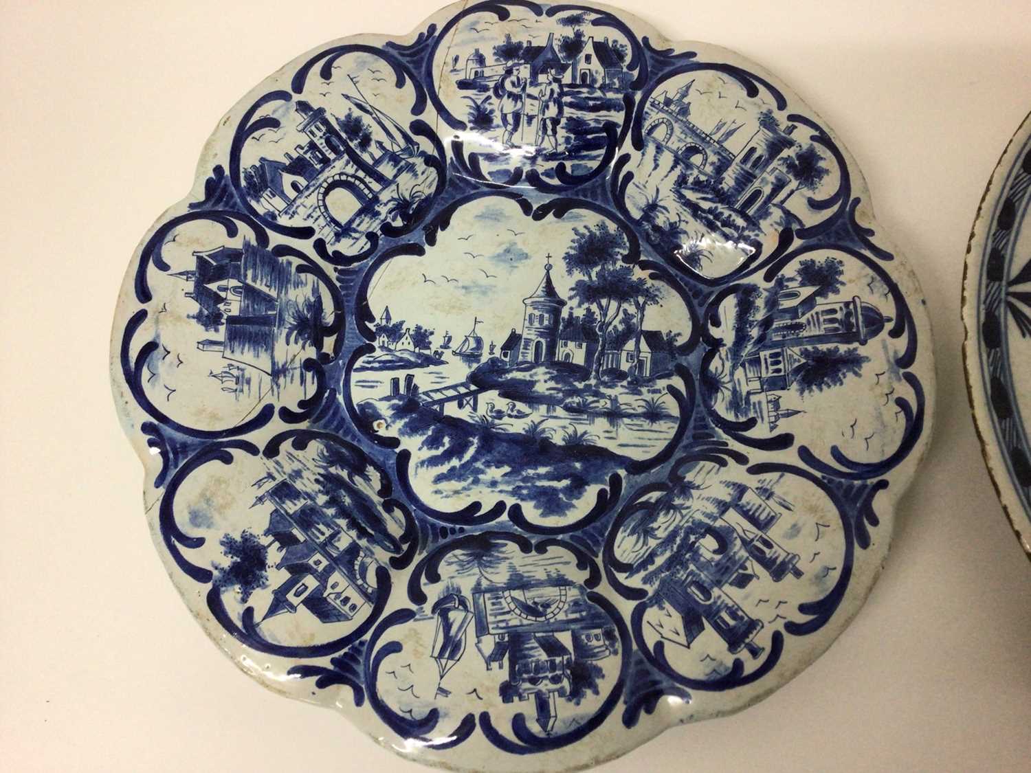 Lot 82 - Two Dutch delftware dishes