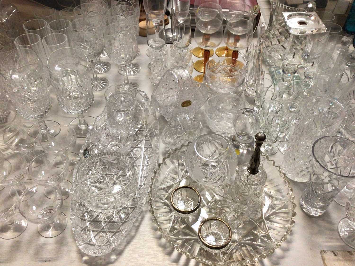 Lot 300 - Group of glassware including Thomas Webb,