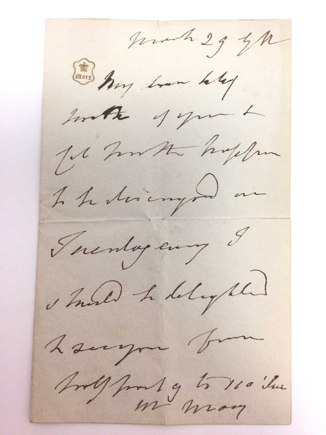 Lot 92 - H.R.H. Princess Mary Duchess of Gloucester