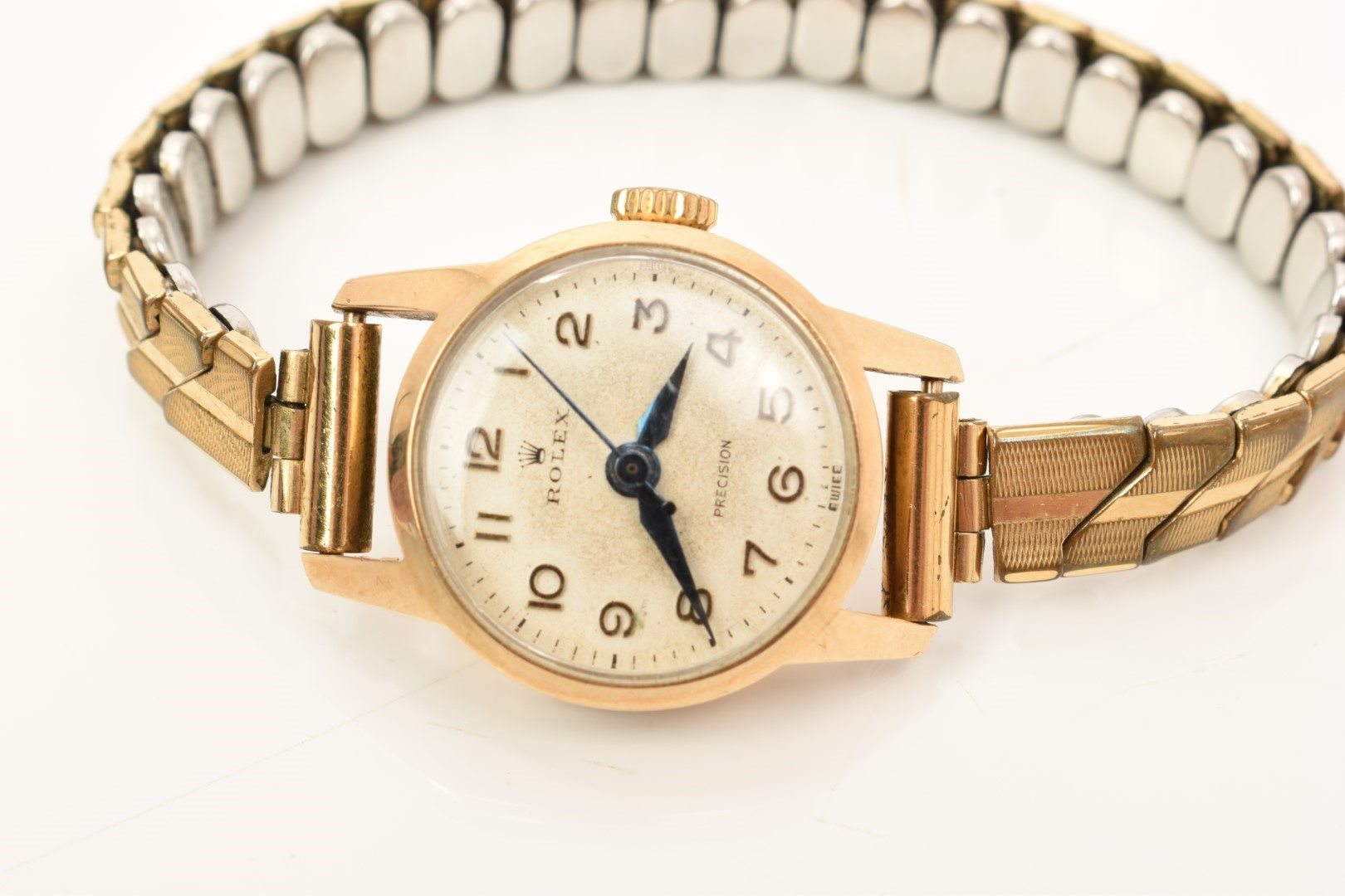 Lot 731 - 1950s ladies Rolex Precision 9ct gold