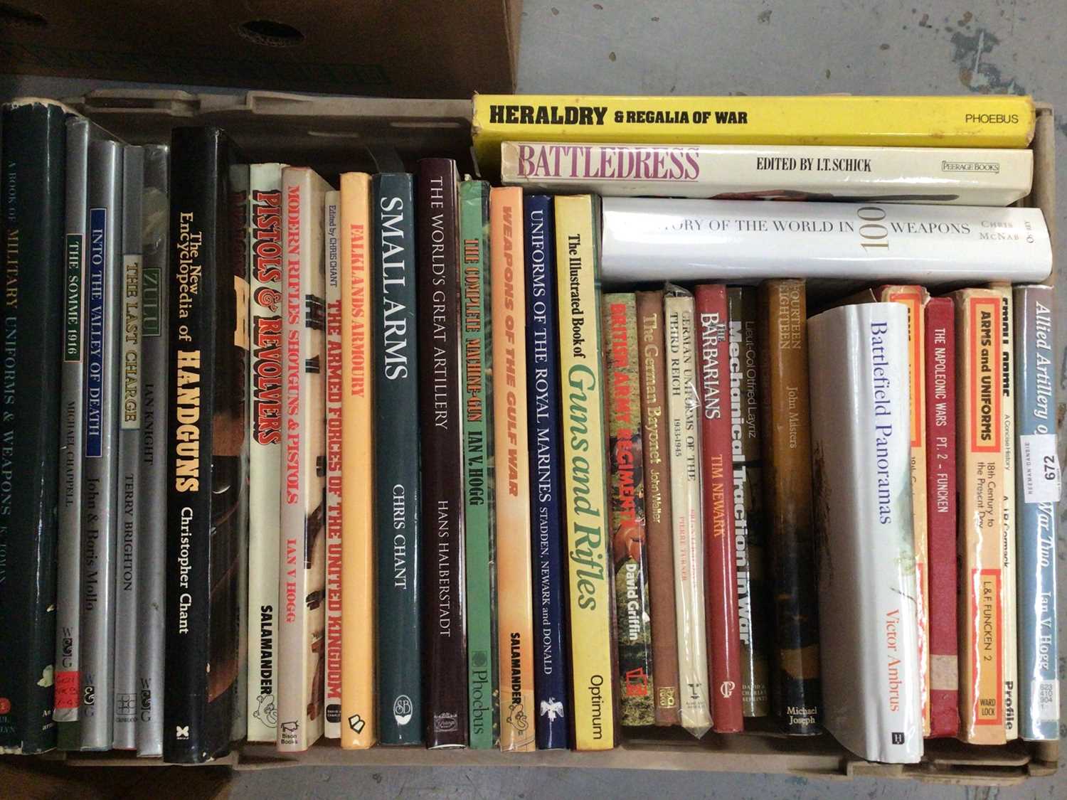 Lot 672 - Lot Military reference books ( 6 boxes)