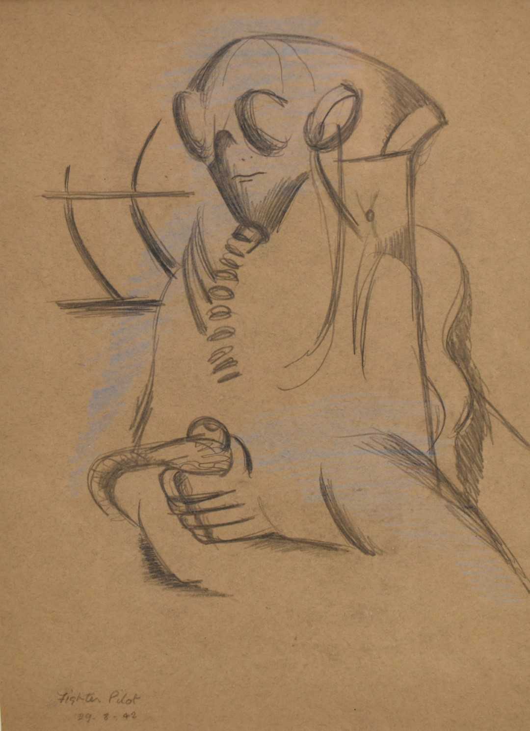 Lot 1168 - Joseph Robinson (1910-1986) pencil drawing