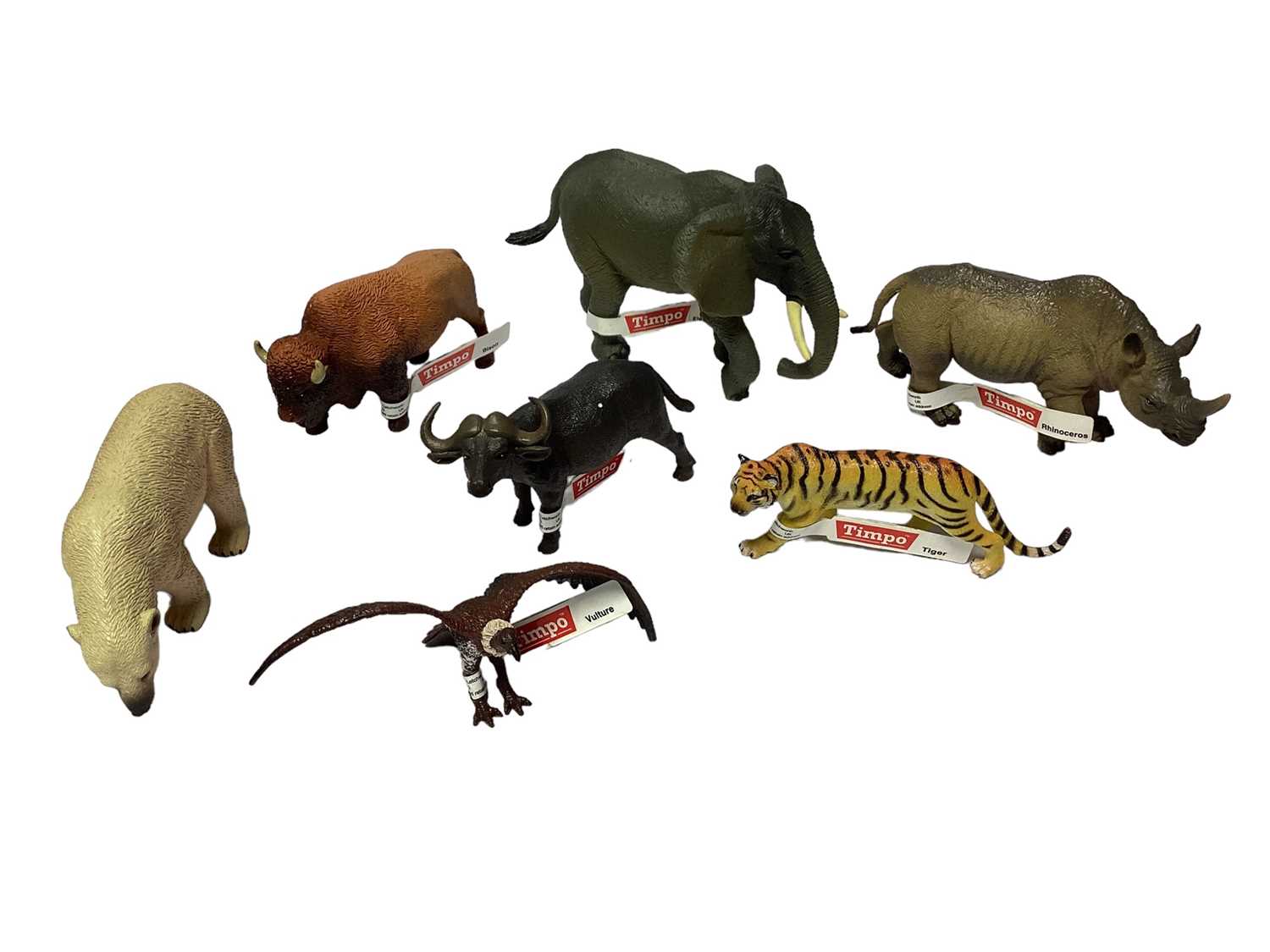 Lot 1835 - Selection of Timpo plastic Zoo Animals,