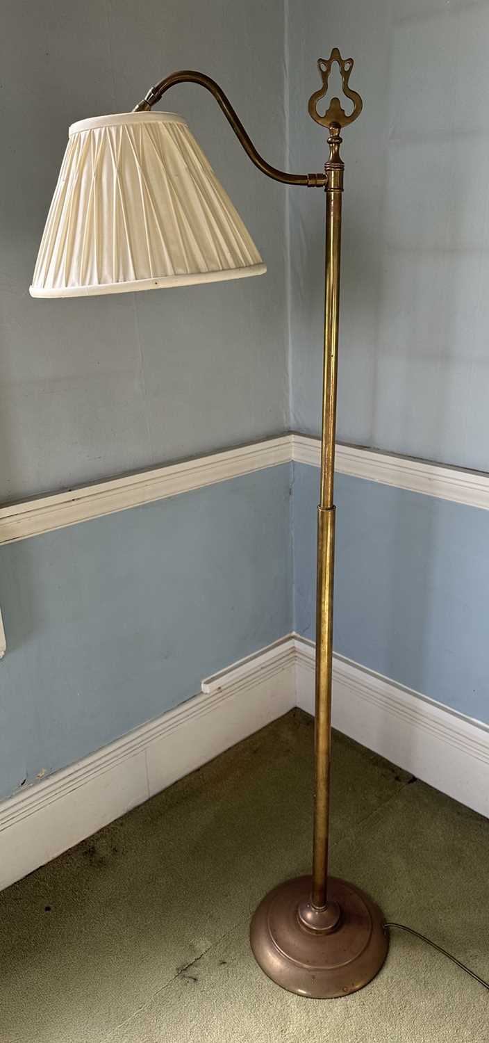 Lot 1390 - Laura Ashley brass standard lamp in the