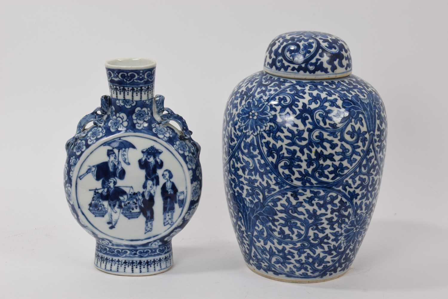 Lot 111 - Chinese porcelain jar and cover and Chinese