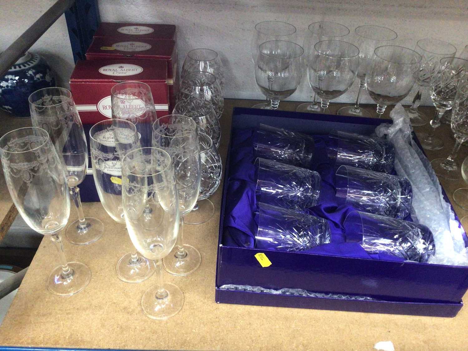 Lot 74 - Group of glassware, including Royal Albert