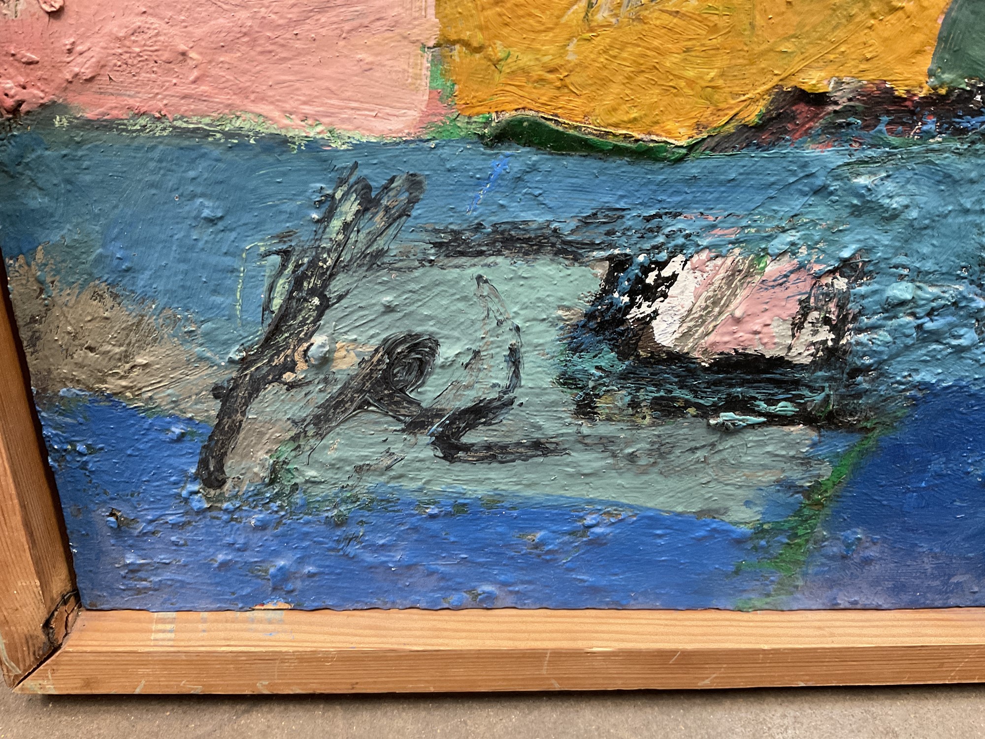 Lot 201 - Paul Griffin oil on board - Sea Change