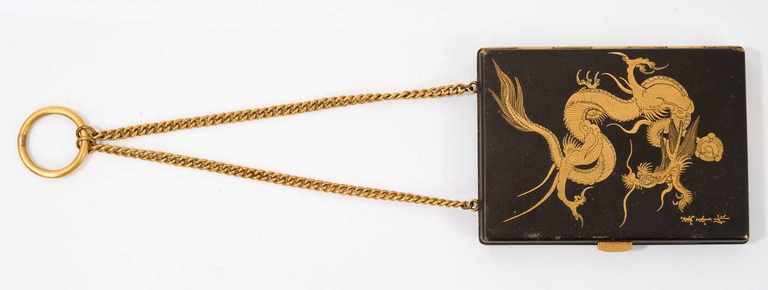 Lot 852 - Japanese mixed metal vanity case