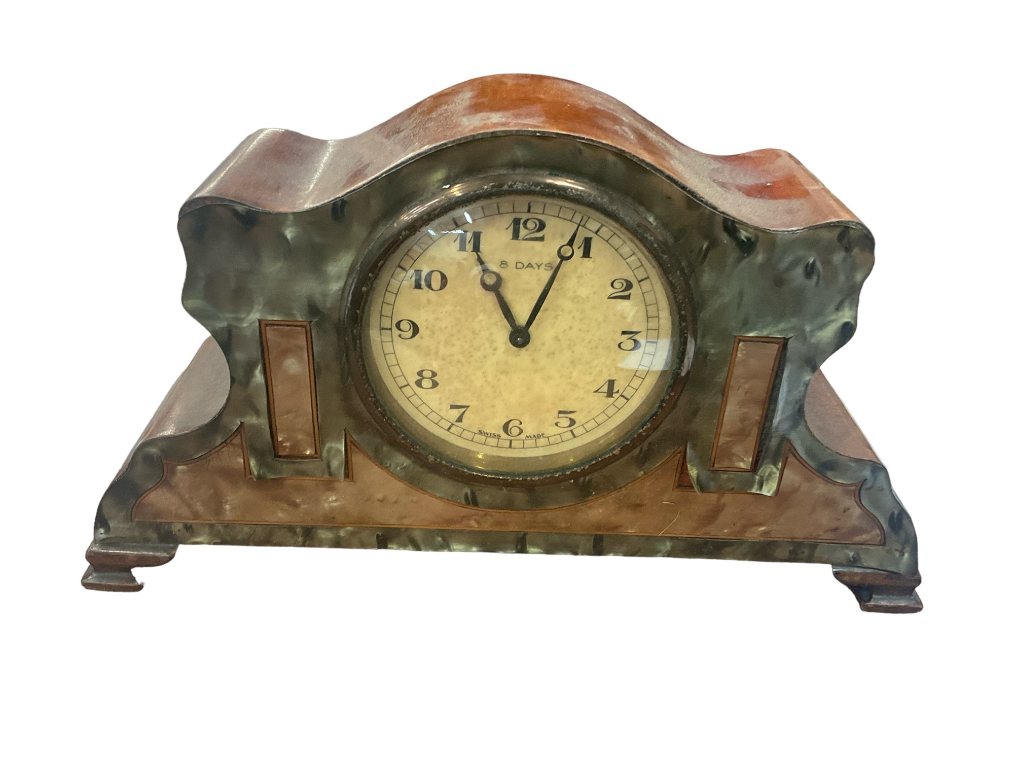 Lot 279 - Late 19th century German mantel clock with 8