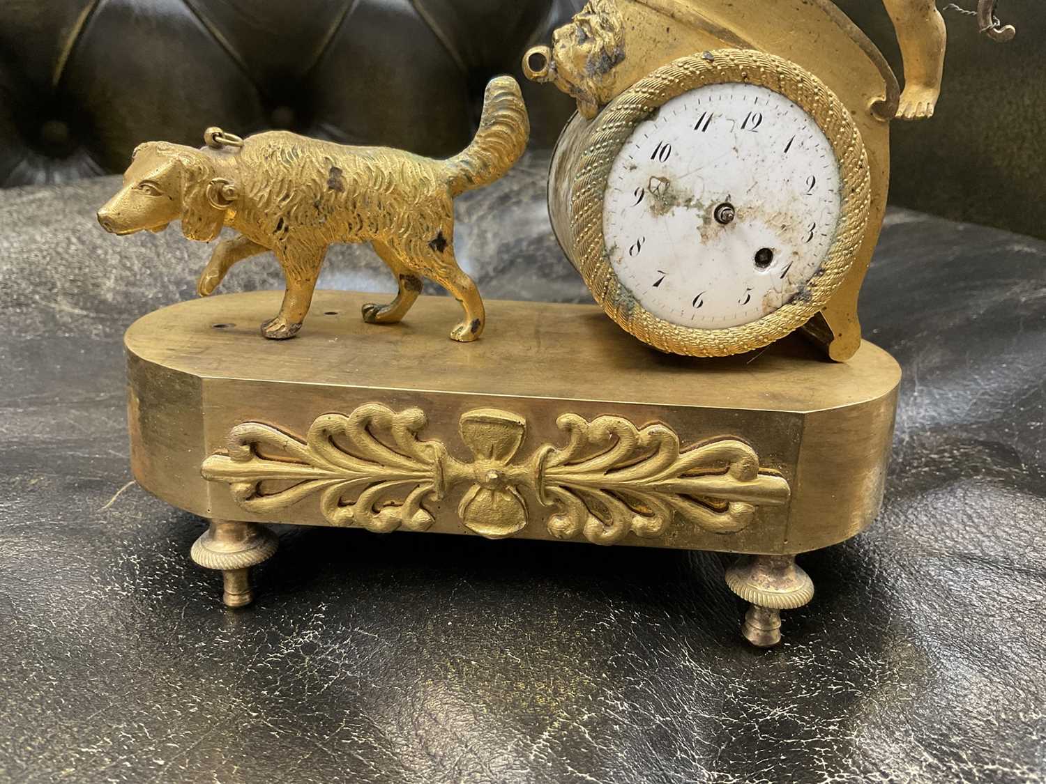 Lot 148 - 19th century ormolu clock